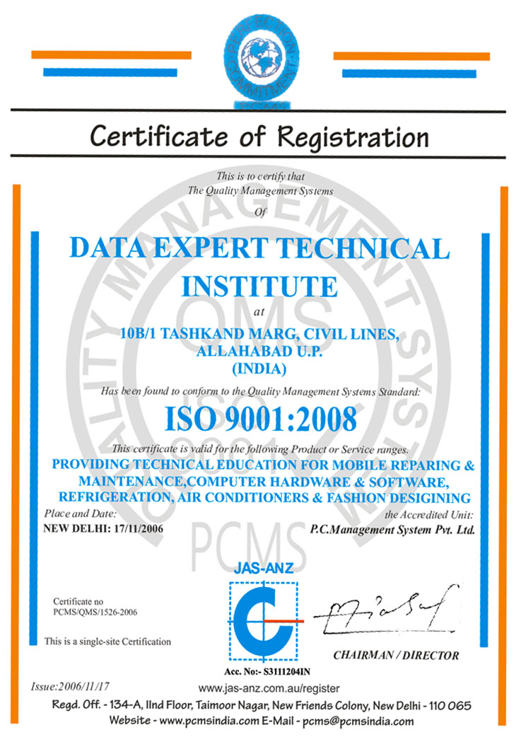 ISO Certificate